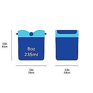 Precidio Design Snack in the Box NEW Little Finger-Friendly Eco-Friendly Reusable Snack Container (Green) 1001GR