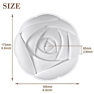 Funshowcase Large Rose Silicone Mold Tray Shape Size 5.7x5.7x2.5inch