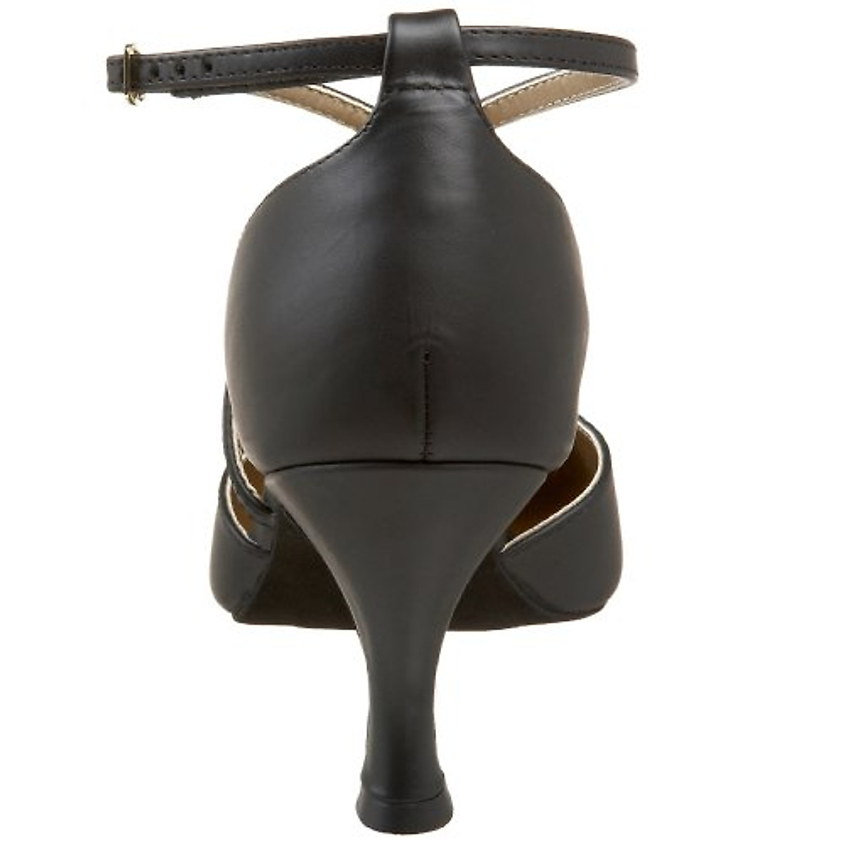 Capezio Women's X-Strap Pump, Black, 8.5 M US