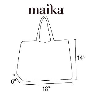 Maika Recycled Canvas Carryall Tote Bag, Hana, Blue