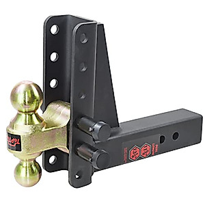 TOPTOW 64382 Adjustable Trailer Tow Hitch with Dual Ball 2" & 2-5/16", 8-1/2" Drop, 2-1/2" Receiver Shank, 22,000lbs Capacity…