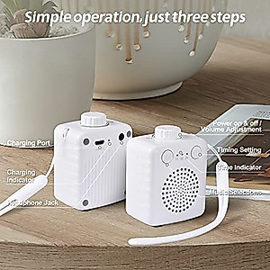 Fansbe White Noise Portable Sound Machine, Mini White Noise Machine Travel, Sleep Sound Machine Travel Size 20 Soothing Sounds