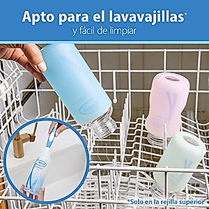 Dr. Brown’s Natural Flow Anti-Colic Options+Narrow 8oz/250mL Baby Bottle + Lovey Gift Set with Level 1 Slow Flow Nipples, Pink