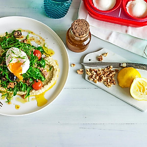 Decor Microsafe Egg Poacher One Size Red