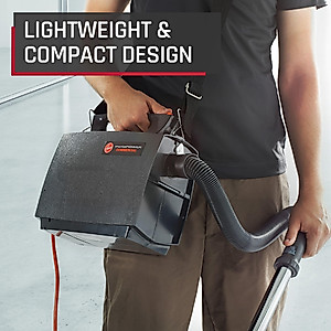 Hoover Commercial PORTAPOWER Lightweight Canister Vacuum Cleaner with Attachments, Portable Carriable Handheld Small Professional Grade Bagged, 8 Pounds, CH30000, Black