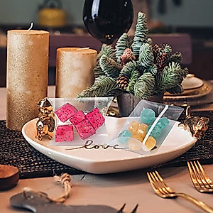 ISKYBOB 50 Pieces Plastic Pillow Box Mini Gift Candy Treat Transparent Packing Boxes Party Favors