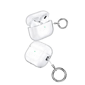 SaharaCase Sparkle Series Case for Apple Airpods Pro 2 (2nd Generation) [Rugged] Full Body Protection Antislip Grip Slim with Keychain