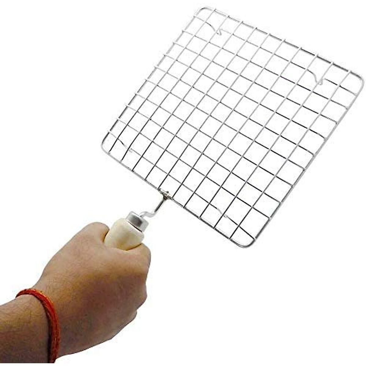 Big Stainless Steel Roasting Net,Stainless Steel Wire Roaster,Roaster,Cooking Rack for Chiken Grill,Roti Grill,Papad Grill,Color -Silver