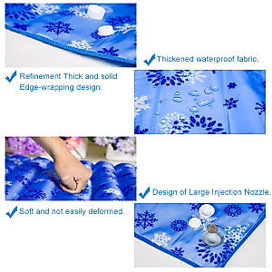 Water Cooling Seat Cushion for Office Chair & Car Seat Cushion, Soft Summer Ice Water Pad for Baby,Children,Student,Office,Car,Travel(18.8 inch)