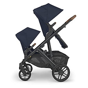 Vista V2 Stroller- NOA (Navy/Carbon/Saddle Leather) + Upper Adapters + RumbleSeat V2- NOA (Navy/Carbon/Saddle Leather)