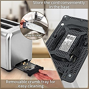 SEEDEEM Toaster 2 Slice, Stainless Steel Bread Toaster with LCD Display and Touch Buttons, 50% Faster Heating Speed, 6 Bread Selection, 7 Shade Settings, 1.5''Wide Slots Toaster with Cancel/Defrost/Reheat Functions, Removable Crumb Tray, 1350W, Silver Met