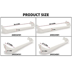 Replacement for 240534701(Middle) 240534901 Refrigerator Door Shelf Compatible with Frigidaire Kenmore Refrigerator Rack Bar Replacement for AP3214631 PS734936 948952 AP3214630 PS734935