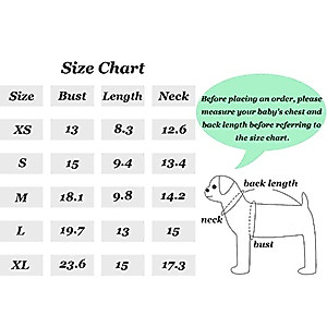 Cute Soft Dog Vest Roll Collar Breathable Doggy Shirts Clothes with Red Heart for Small and Medium Dogs and Cats Birthday Holiday Party (White-red, M)