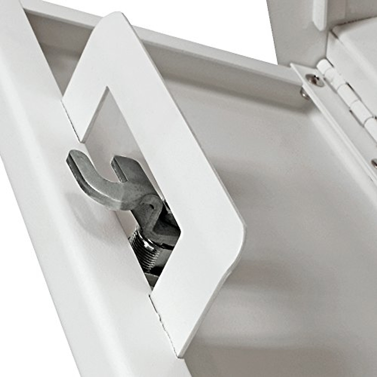 Mail Boss 7507 Curbside Mail Manager Security Locking Mailbox, Cream White
