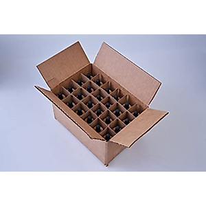 Focus Nutrition 24 Pack Clear Frosted Boston Round Essential Oils Aromatherapy Glass Bottles Jar With Black Bamboo Eye dropper cap, 1oz