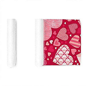 My Little Nest Hand Towels for Bathroom Valentine's Day Different Hearts Absorbent Small Bath Towel Soft Kitchen Towels Fingertip Towel for Guest and Bar 30 x 15 inch
