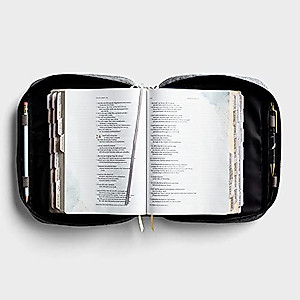 DaySpring - Gold Corss Bible Cover - Gray (J6693)
