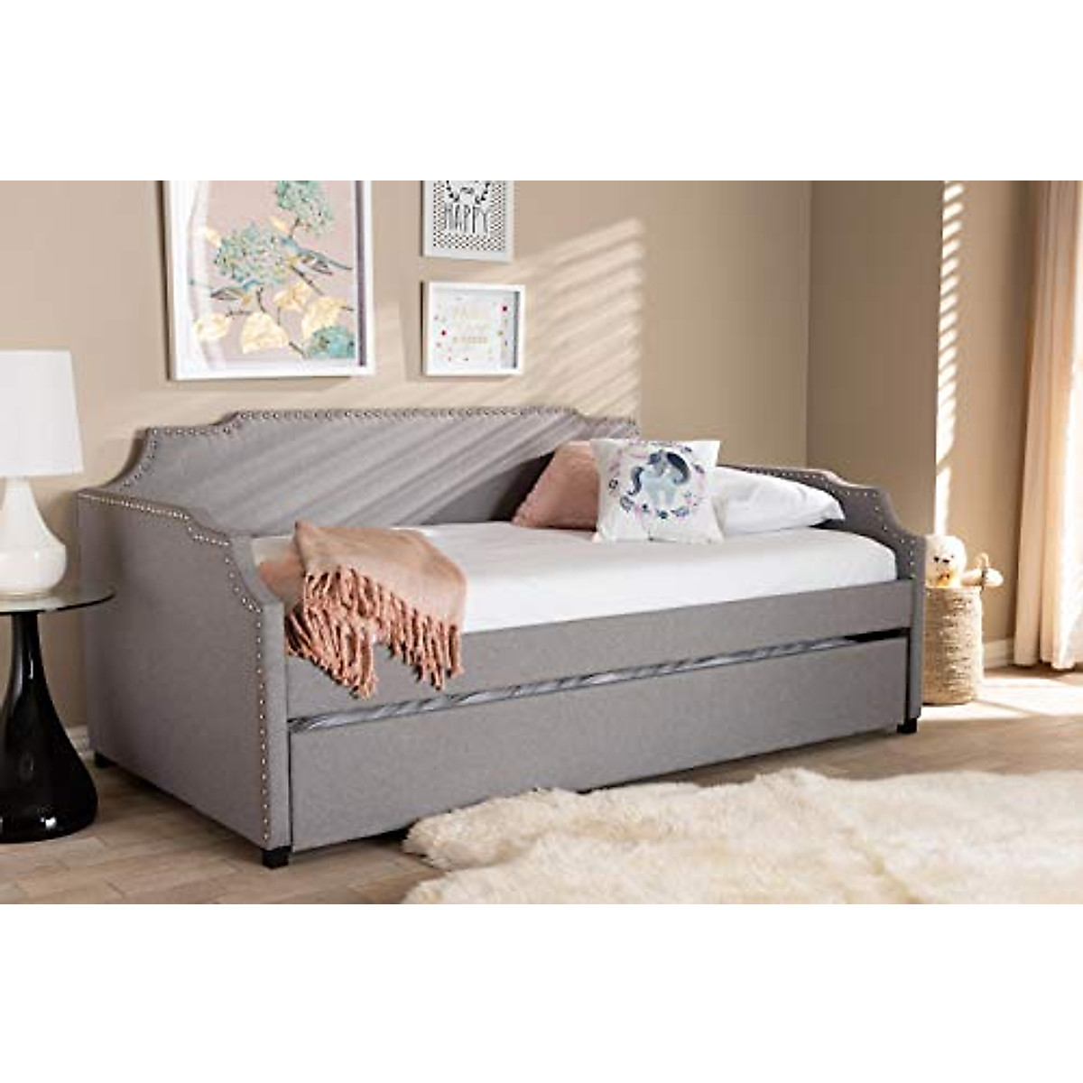Baxton Studio Daybeds Twin Gray
