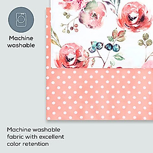 First Landings Newborn Swaddle Set - Matching Headband and Baby Blanket (Set of 2 Each) 36" x 36" Receiving Baby Blanket Boy and Girl - for Newborn Photography, Nursing Covers, Burp Cloths (Rose)