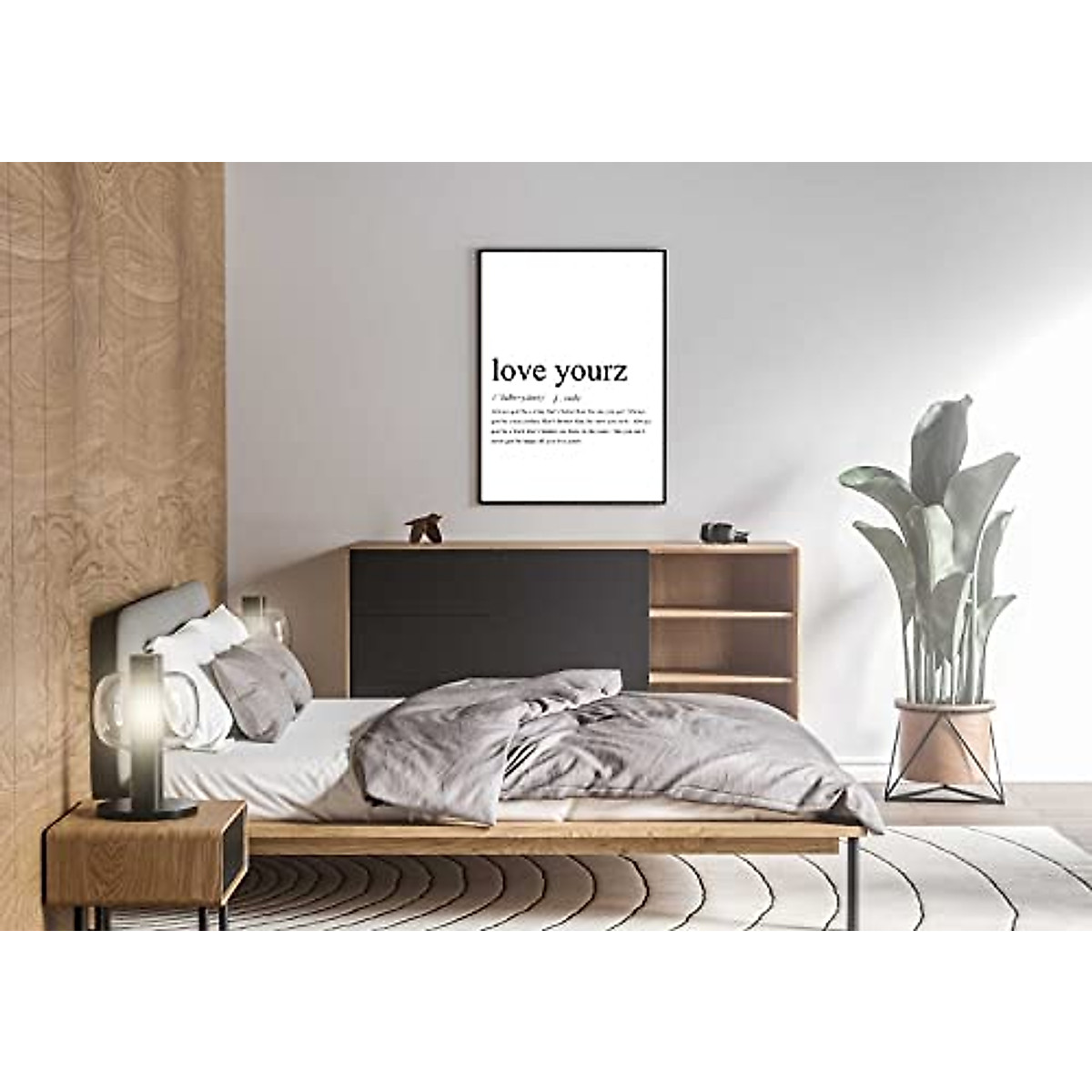 Music Poster Love Yourz Wall Art Hip Hop Poster Rap Quotes Room Aesthetic Canvas Poster Art Wall Painting Canvas Posters Modern Decor Rap Quotes Definition Wall Art 40x60cm（16x24inch）No frame