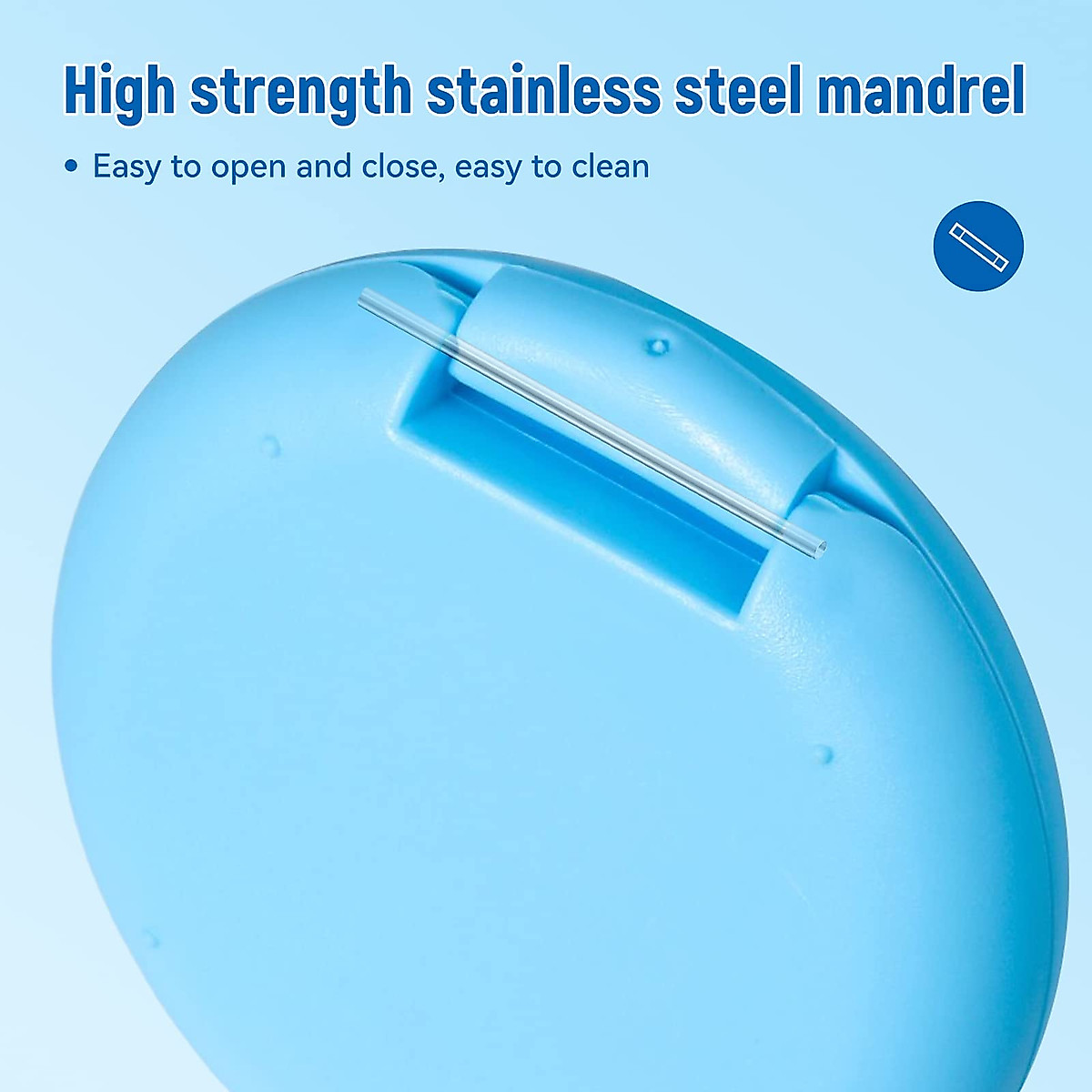 Annhua Retainer Case Mouthguard Case Denture Case with Magnetic Closure, Retainer Holder Denture Holder Container with Silicone Textured Liner - Black