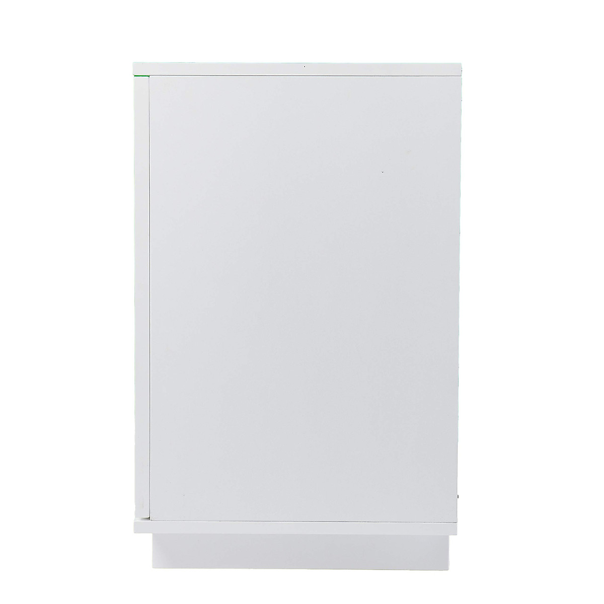 SEI Furniture Delgrave Electric Fireplace TV Stand for TVs up to 56 Inches with Color Changing LED Flame, White