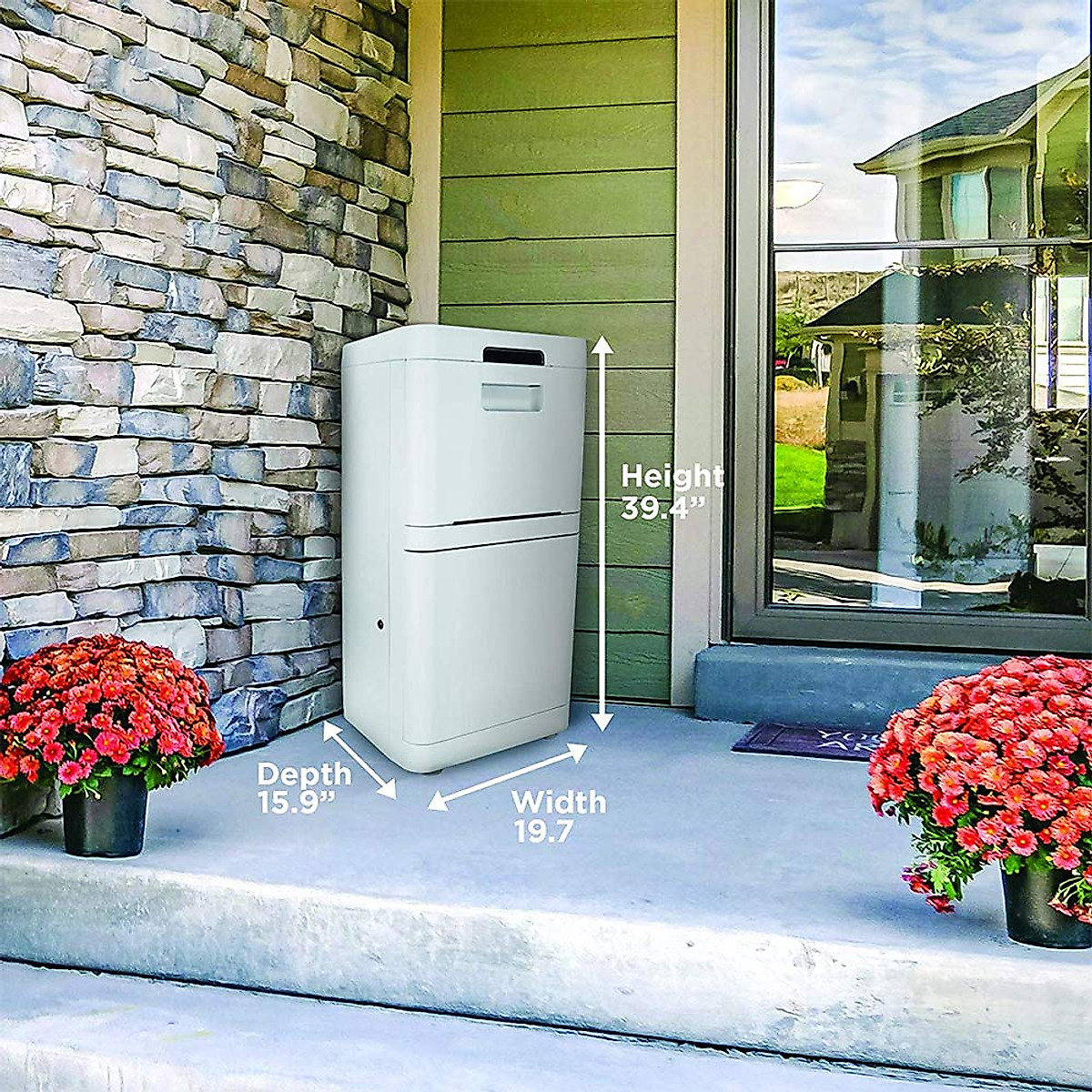 Danby DPG37G Parcel Guard Smart Mailbox - Motion-Activated Camera & Tamper Alarm, Anti-Theft Drop Slot |Wi-Fi & Smart App Enabled |Protects Parcels from Porch Pirates & Weather Damage