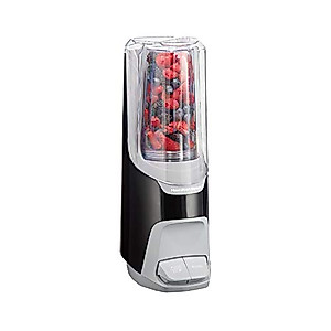Hamilton Beach 800W Power Blender Single-Serve Personal Blender for Shakes & Smoothies with 20oz Travel Cup & Lid, Black (53620)