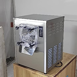 Kolice Commercial Mini Desktop Hard ice Cream Machine, Small countertop Hard ice Cream Maker, Gelato ice Cream Machine