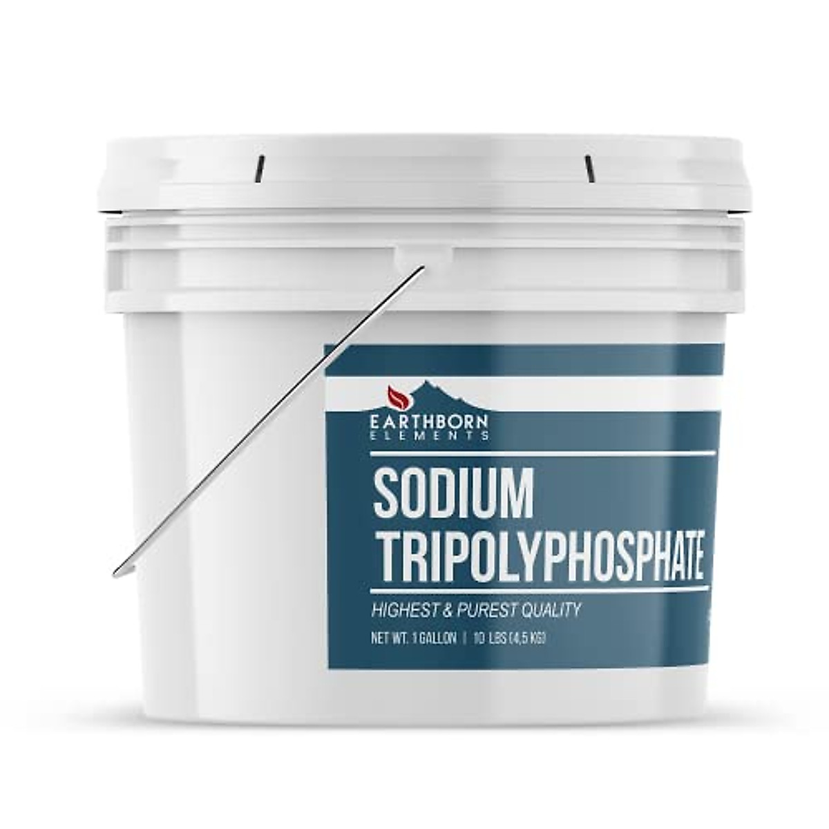 Earthborn Elements Sodium Tripolyphosphate, 1 Gallon Bucket, Powerful Cleaning Agent, Water Softener, Laundry Additive, Resealable Bucket