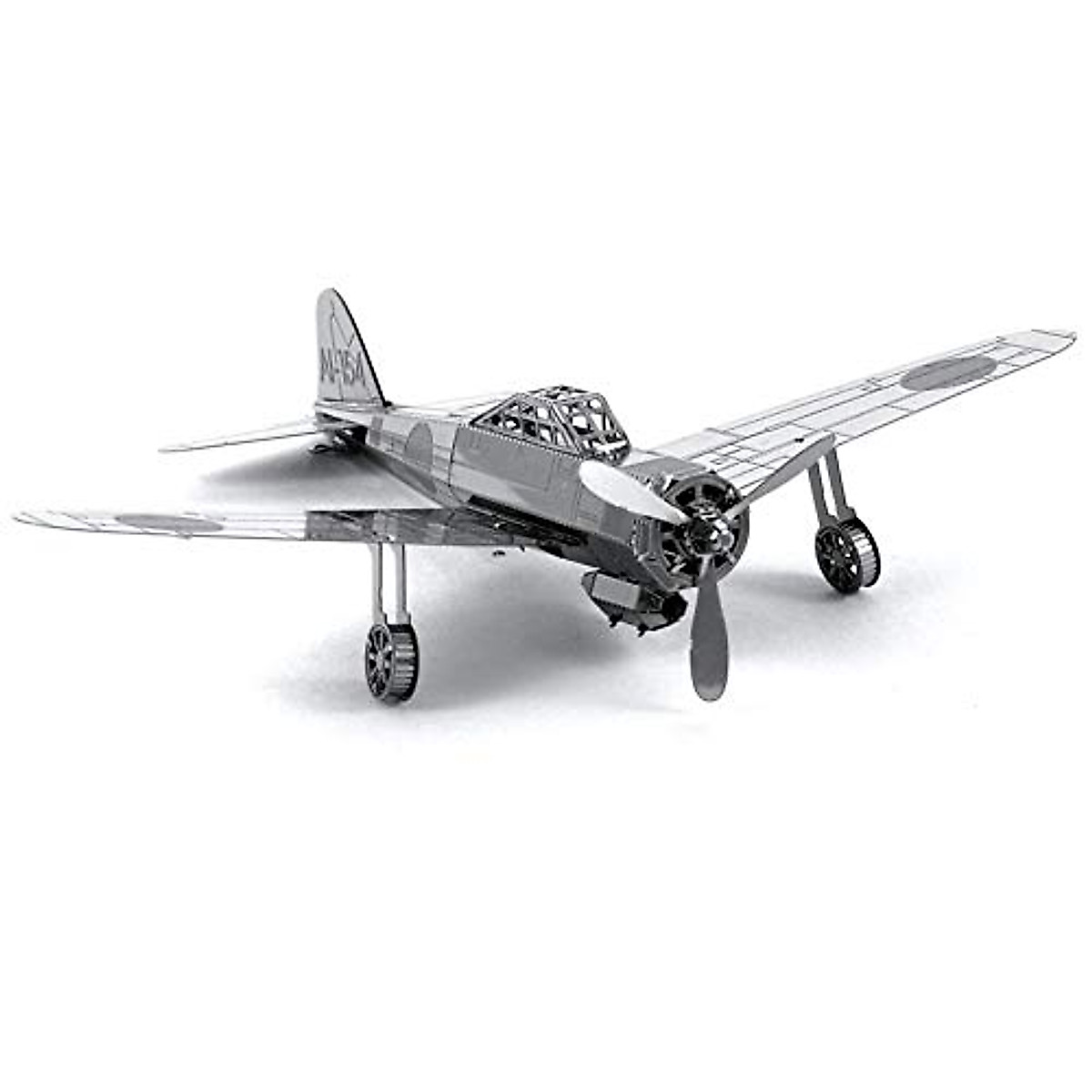 Set of 4 Metal Earth 3D Laser Cut Plane Models: Avro Lancaster Bomber, Mitsubishi Zero, F4U Corsair, P-51 Mustang