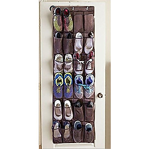 ANYVOLUME 24 Pocket Shoe Door Hanging Organizer Storage Rack Bag Closet Holder Door