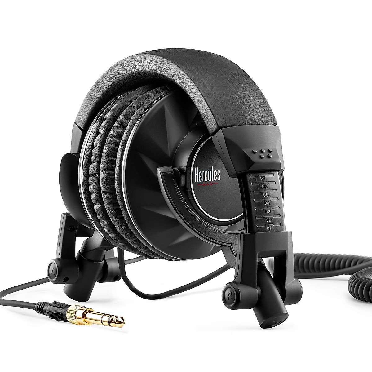 Hercules HDP DJ60 – Professional-Quality DJ Headphones - High Performance, Foldable and Comfortable,Black