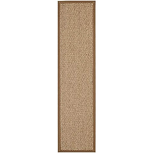 SAFAVIEH Natural Fiber Collection Runner Rug - 2'6" x 12', Natural, Sisal Design, Easy Care, Ideal for High Traffic Areas in Living Room, Bedroom (NF525B)