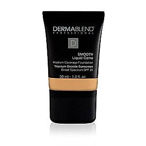 Dermablend Smooth Liquid Foundation with SPF 25, 30N Camel, 1 Fl. Oz.