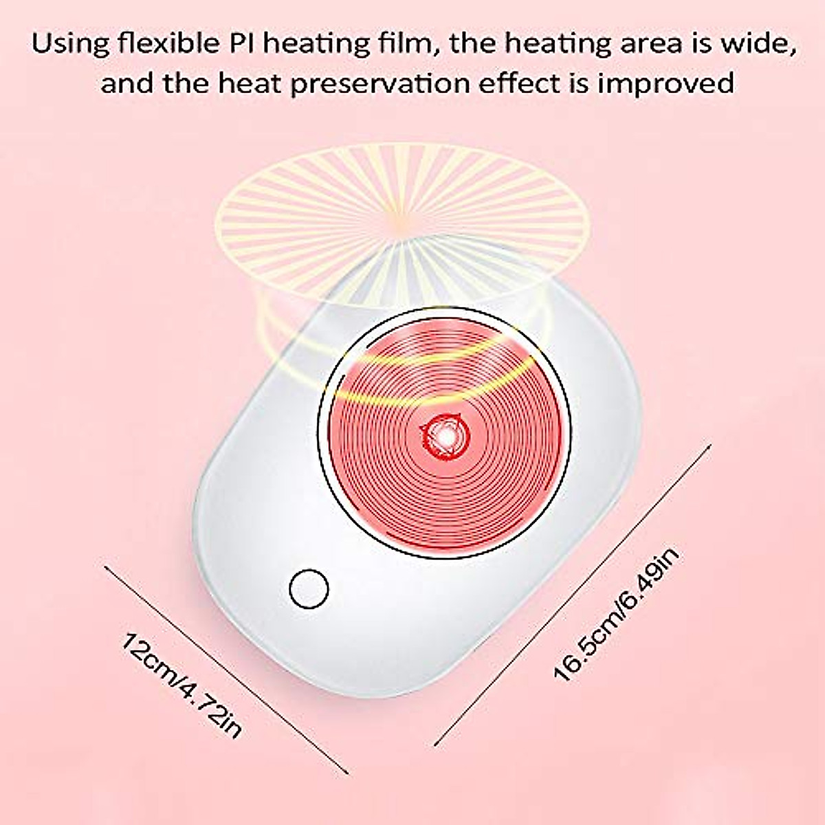 Coffee Cup-Warmer, Smart Coffee Mug Warmer for Desk, Auto On/Off Gravity Induction Switch, Safely Use for Office/Home to Warm Coffee Candle Tea Milk, Christmas/Birthday Gift, White