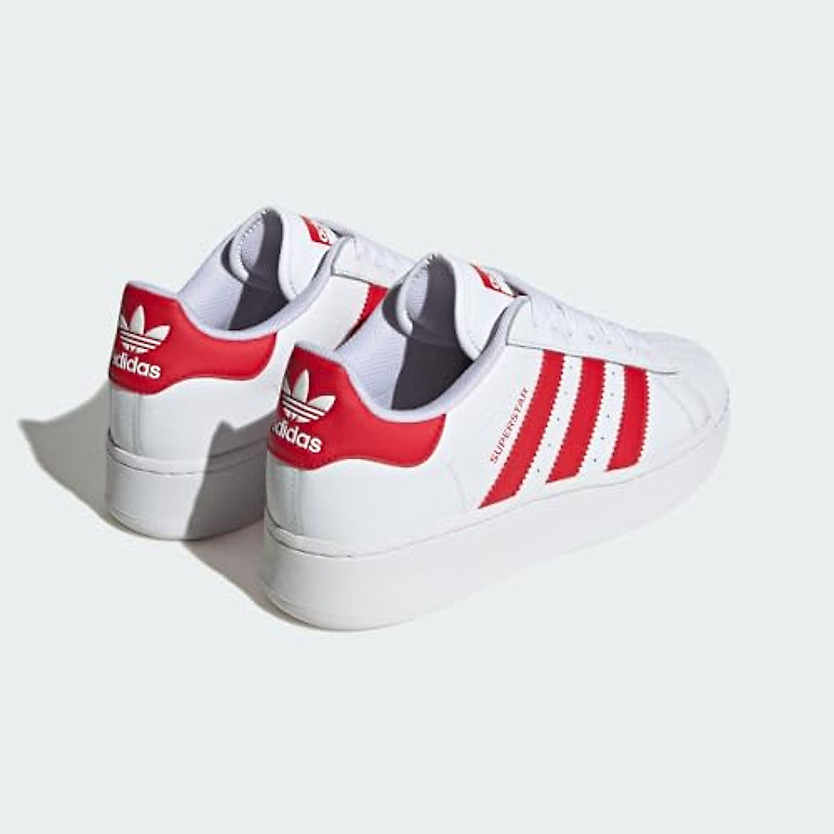 adidas Originals Superstar XLG White/Better Scarlet/Footwear White Men's 10.5, Women's 11.5 Medium