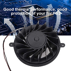 125 PS3 Cooling Fan,Precise cuts,interfaces,Excellent Performance,Powerful Functions,for PS3 KSB1012HE Built-in Fan Replacement for Playstation Turbo Cooler with Screwdriver