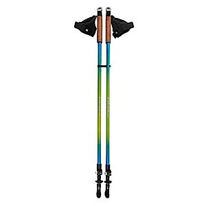 Columbus ND2 Nordic Poles(par) Poles - Green and Blue, One Size