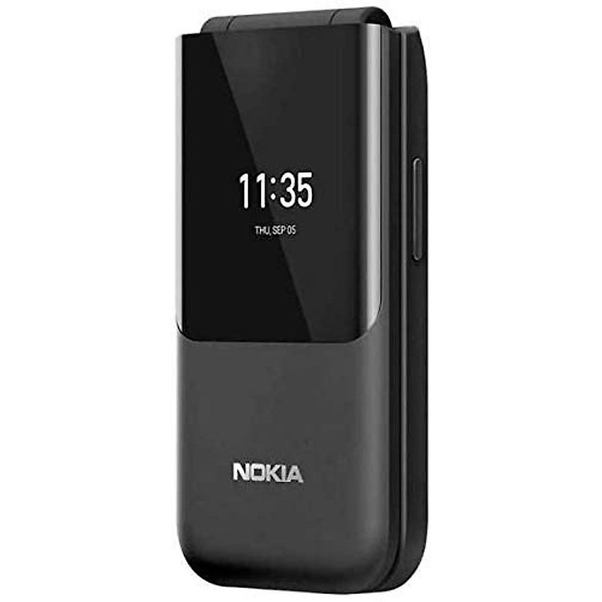 Nokia 2720 Flip 4G 2.8" Dual-core 2 MP Snapdragon 205 Phone, GSM Unlocked Chinese Model, No Warranty (Black)