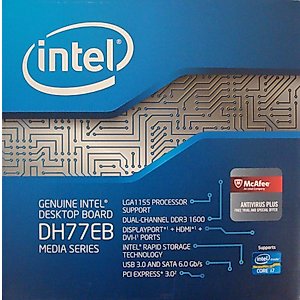 Intel Desktop Motherboard LGA1155 DDR3 1600 MicroATX - BOXDH77EB