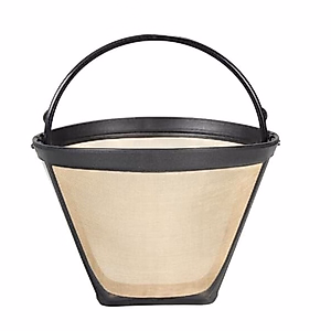 VALWORD Reusable Filter for Cuisinart Coffee Tone Basket GTF 10 12 14 Cup Cone, No.4 Cone Style Replacement Permanent Coffee Filter for Cuisinart Machines and Brewers