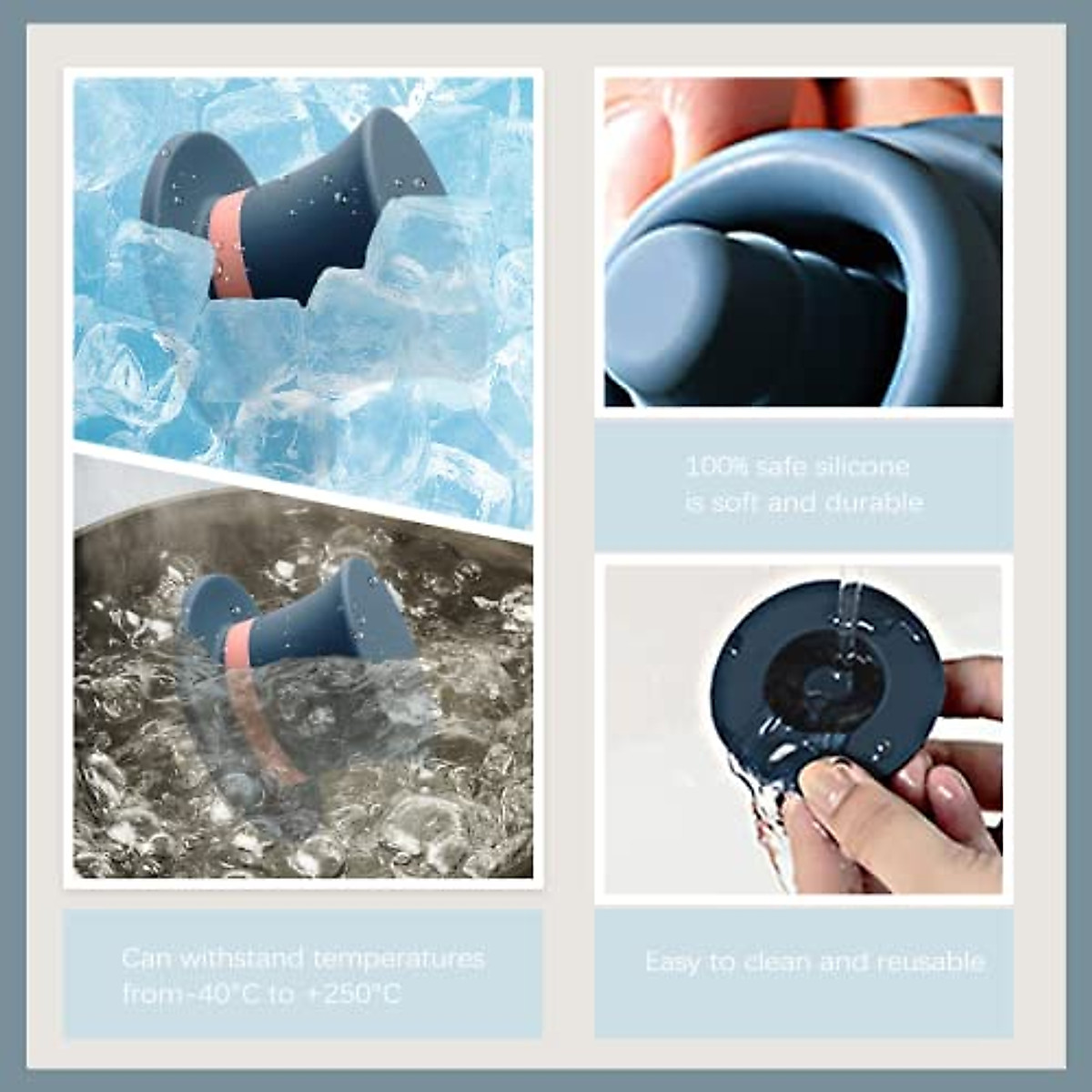 Wine Stoppers, Soft Silicone Wine Bottle Stoppers, Funny Reusable Bottle Caps, Decorative Wine Sealer Preserver Accessory Set Pack of 6 (Multicolored)