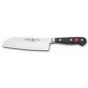 Wusthof Trident 4183 Forged Santoku with Granton Edge Knife - Classic 7" Blade