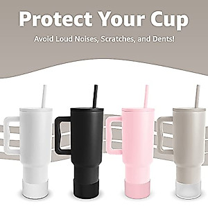 Jmoe USA 3-Pack Boot Sleeve Covers for Simple Modern 40oz & 30oz Trek Tumbler With Handle | Travel Mug | Protects Against Dents & Scratches | Fits Summit Bottles | Soft Silicone (Almond Birch)