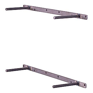 DAKODA LOVE Floating Shelves | Solid Poplar | Premium Craftsman Quality | Easy Hidden Bracket Wall Mount | Set of 2 (Espresso, 24" L x 10" D)