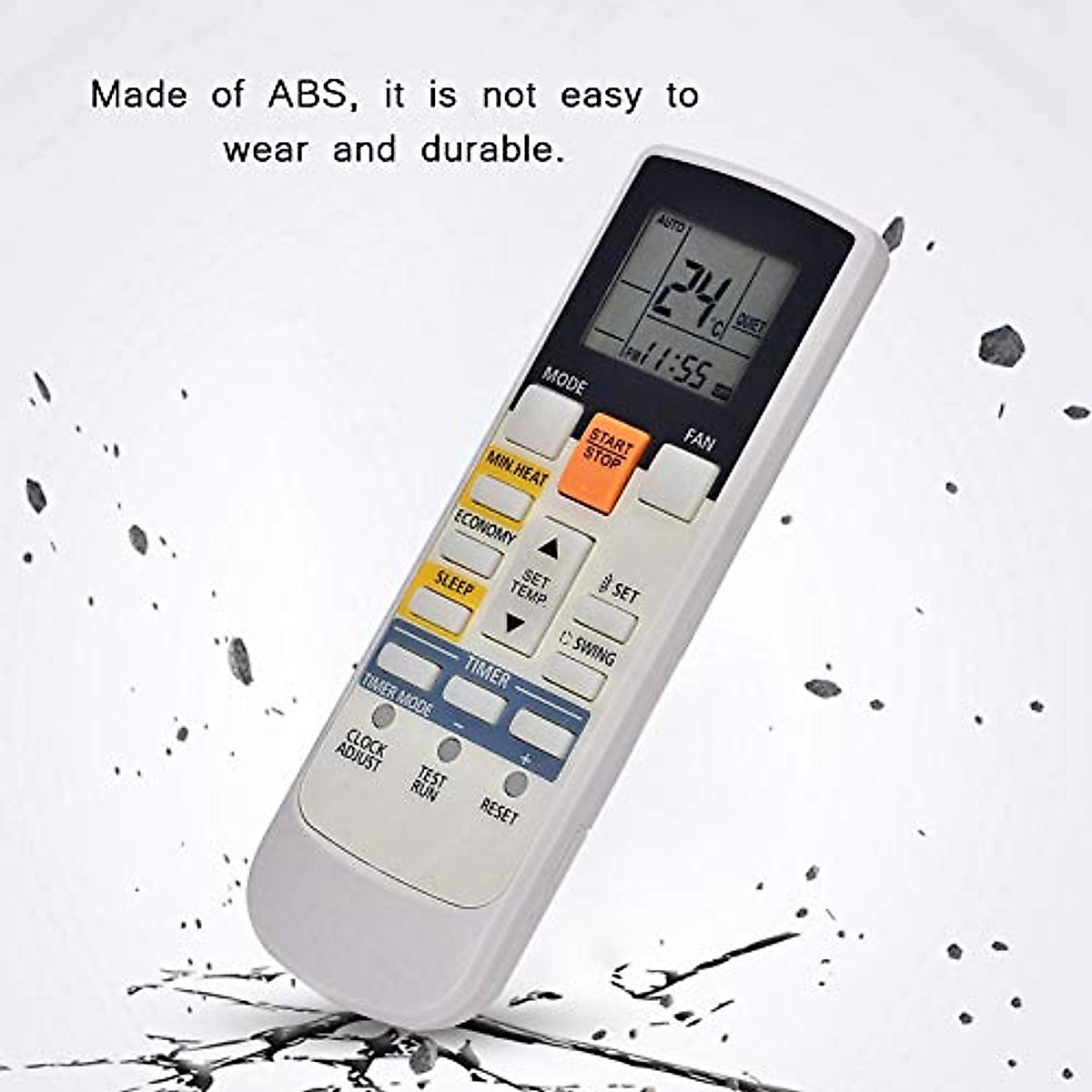 Air Conditioning Remote Control Compatible with Fujitsu AC, Replacement AC Remote Controller for Fujitsu AR-RAH1E AR-RAH2E