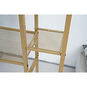 PENGHONG Multi-Functional Over thet Toilet Shelf, 7 Layer Toilet Rack, Bathroom Rack, Washing Machine Rack, Balcony Flower Rack (Golden)…