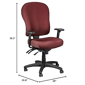 Tempur-Pedic TP4000 Fabric Task Chair, Burgundy (TP4000-BURG)