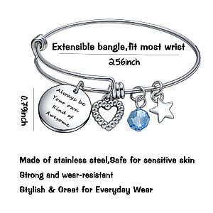 De&ai inspirational gifts girlfriend gift birthday gift Inspirational Bracelet for girlfriend Bracelet Christmas gift for goddaughter gift for Granddaughter gift Motivational Bracelet